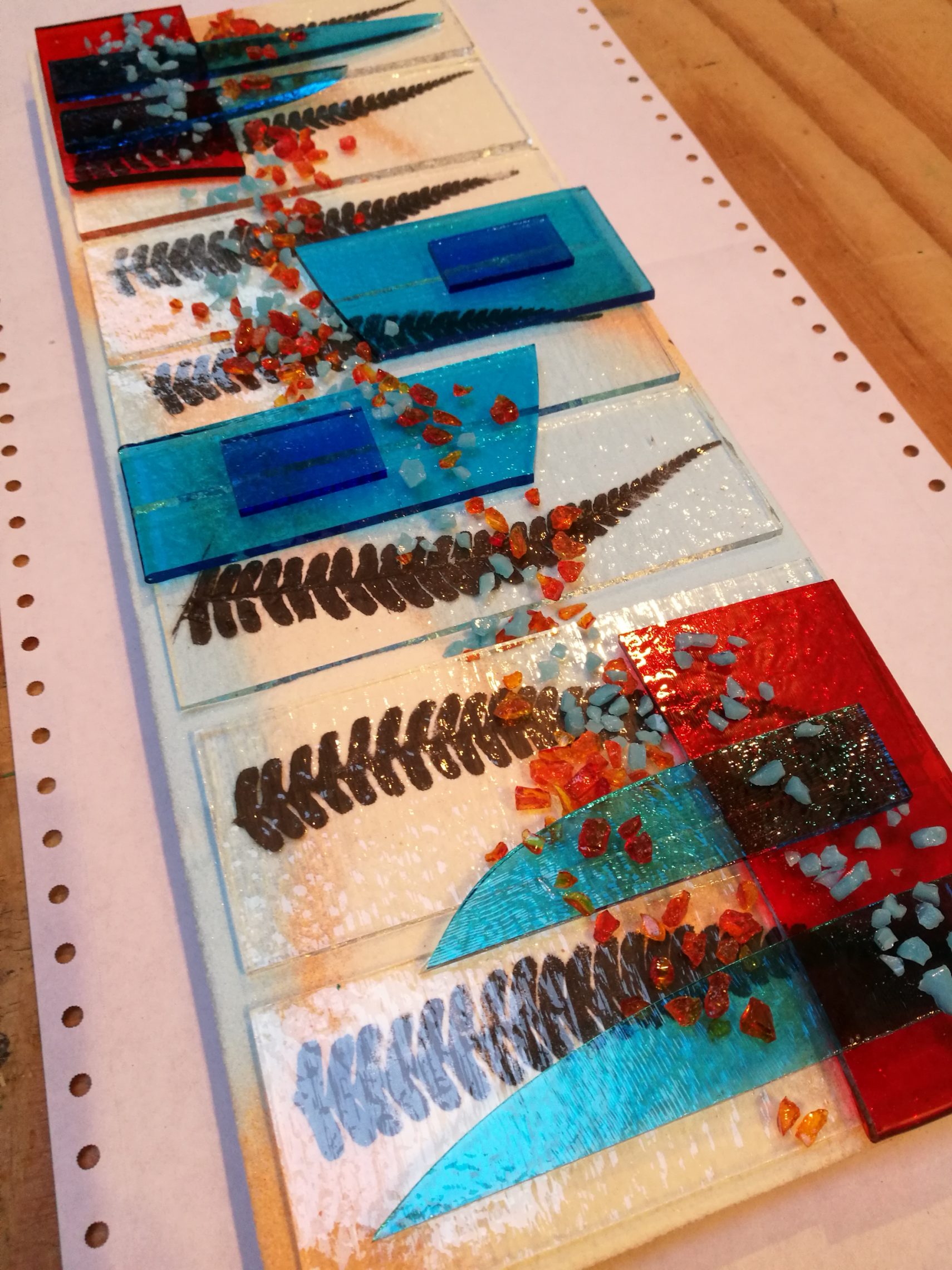 thoughts on glass Moira at work Moriath Glass studio